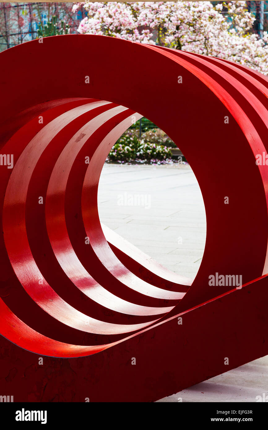 Red Spring art installation at Robson Square in downtown Vancouver ...