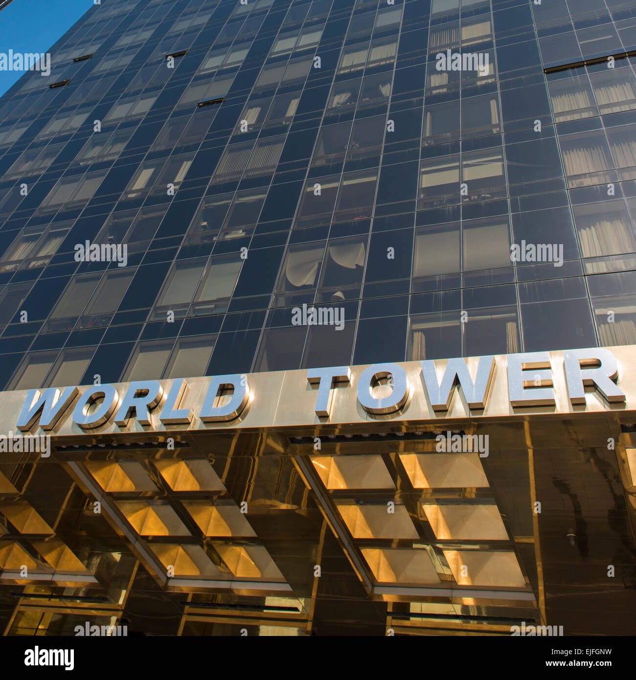 Facade of the Trump World Tower, Manhattan, New York City, New York ...