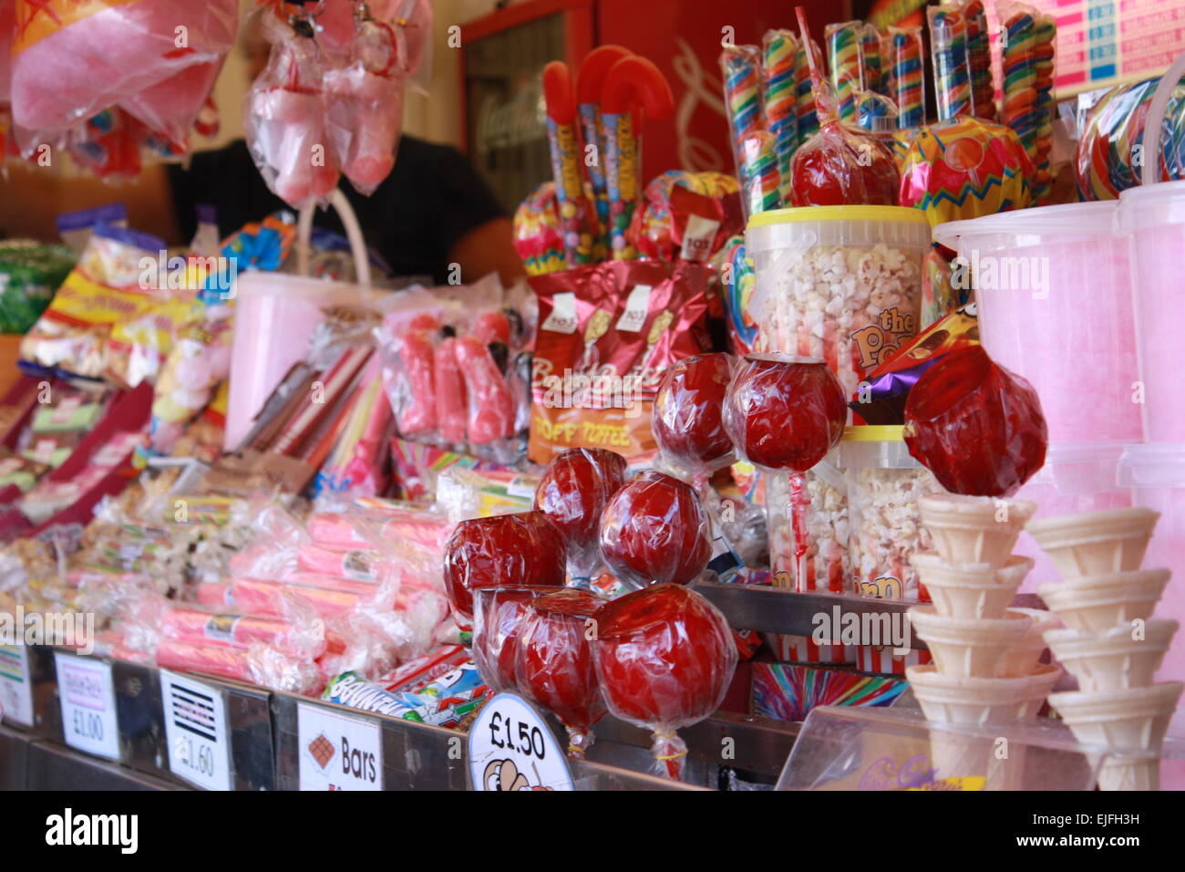 Sweet funfair food Stock Photo - Alamy