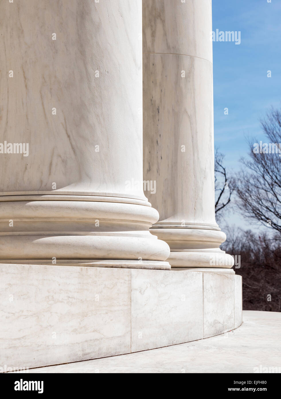 WASHINGTON, DC, USA - Jefferson Memorial, ionic columns Stock Photo - Alamy
