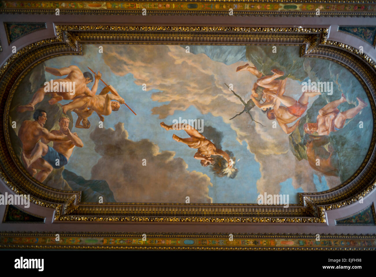 New York Public Library Ceiling Stock Photos & New York Public Library ...