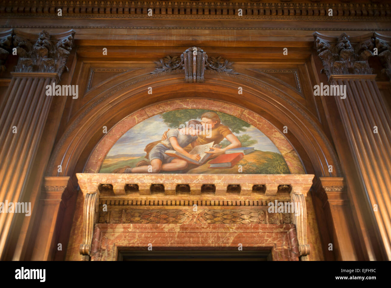 Interiors of the New York Public Library, Midtown, Manhattan, New York ...