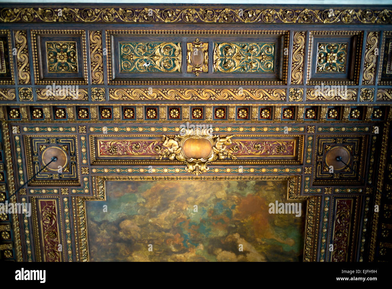 New york public library ceiling hi-res stock photography and images - Alamy