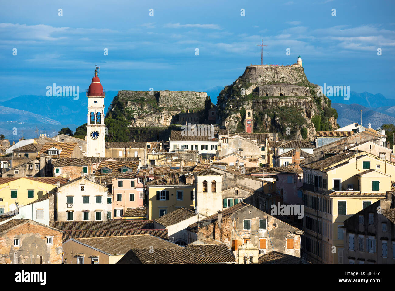 Kerkyra, Corfu Town, Agios Spyridon church, Old Fort - The Paleo ...