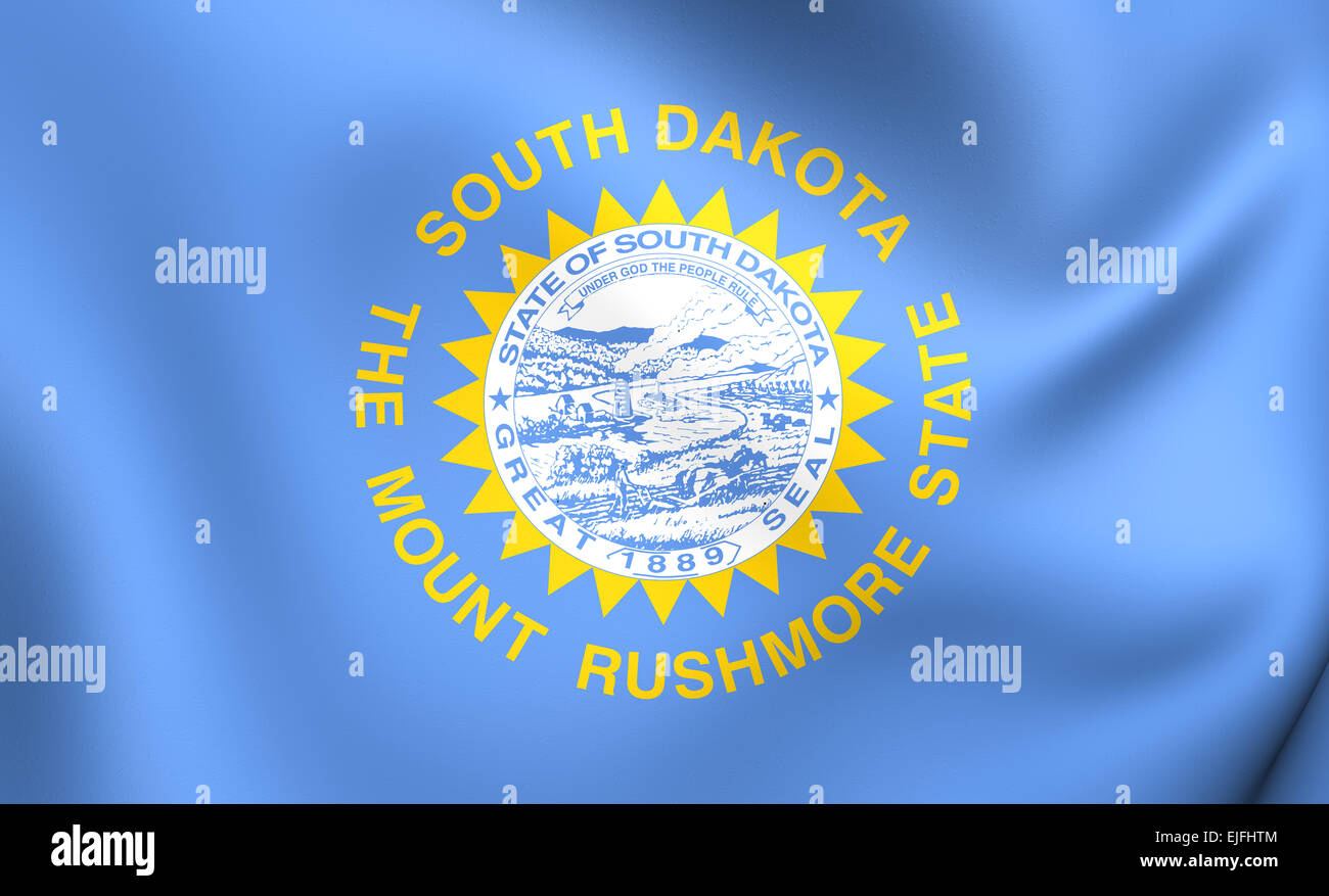 South dakota waving flag hi-res stock photography and images - Alamy