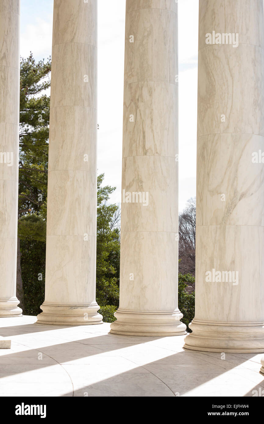 WASHINGTON, DC, USA - Jefferson Memorial, ionic columns Stock Photo - Alamy