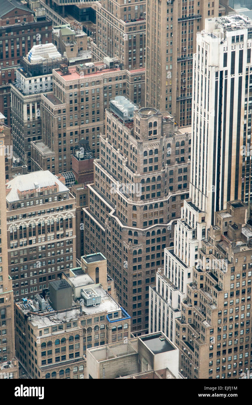 Aerial view of buildings, Manhattan, New York City, New York State, USA ...