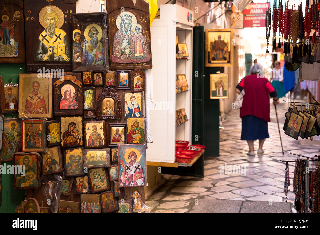 Greek Orthodox religious art icons and paintings in souvenirs and gifts ...