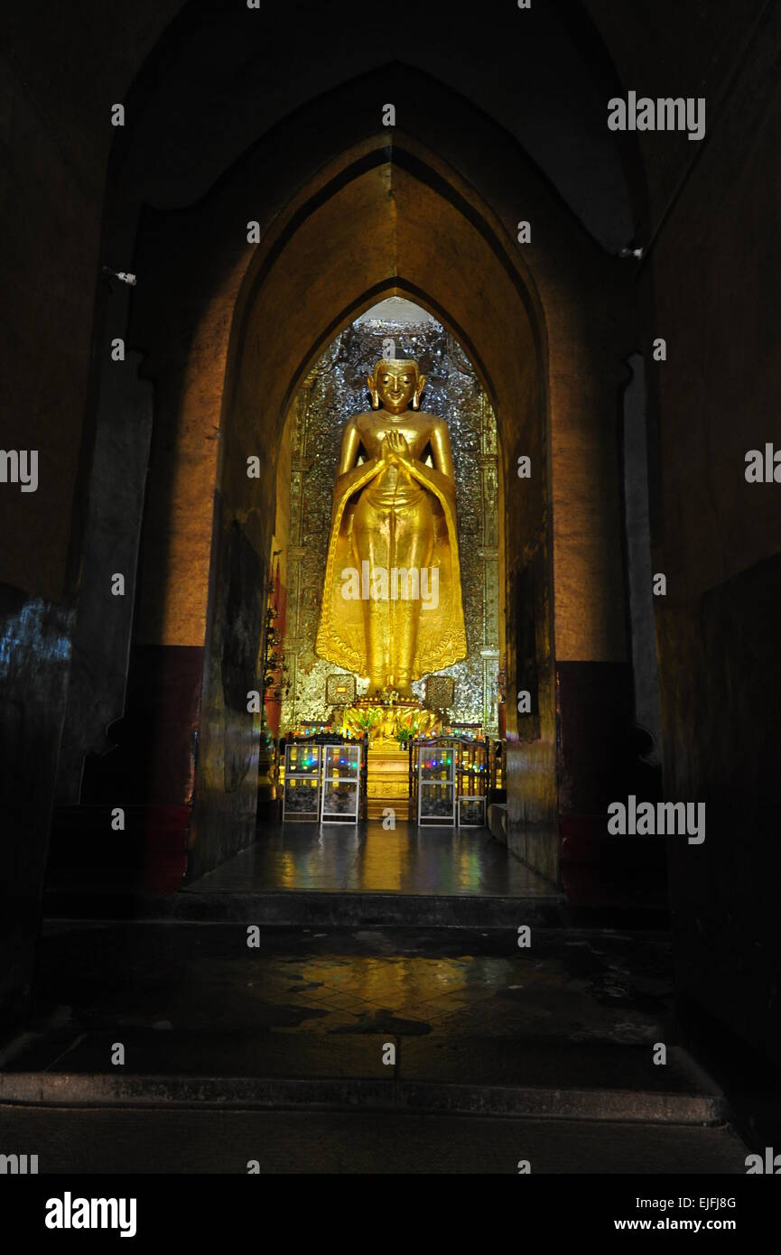 a Buddha statue in Bagan Stock Photo - Alamy