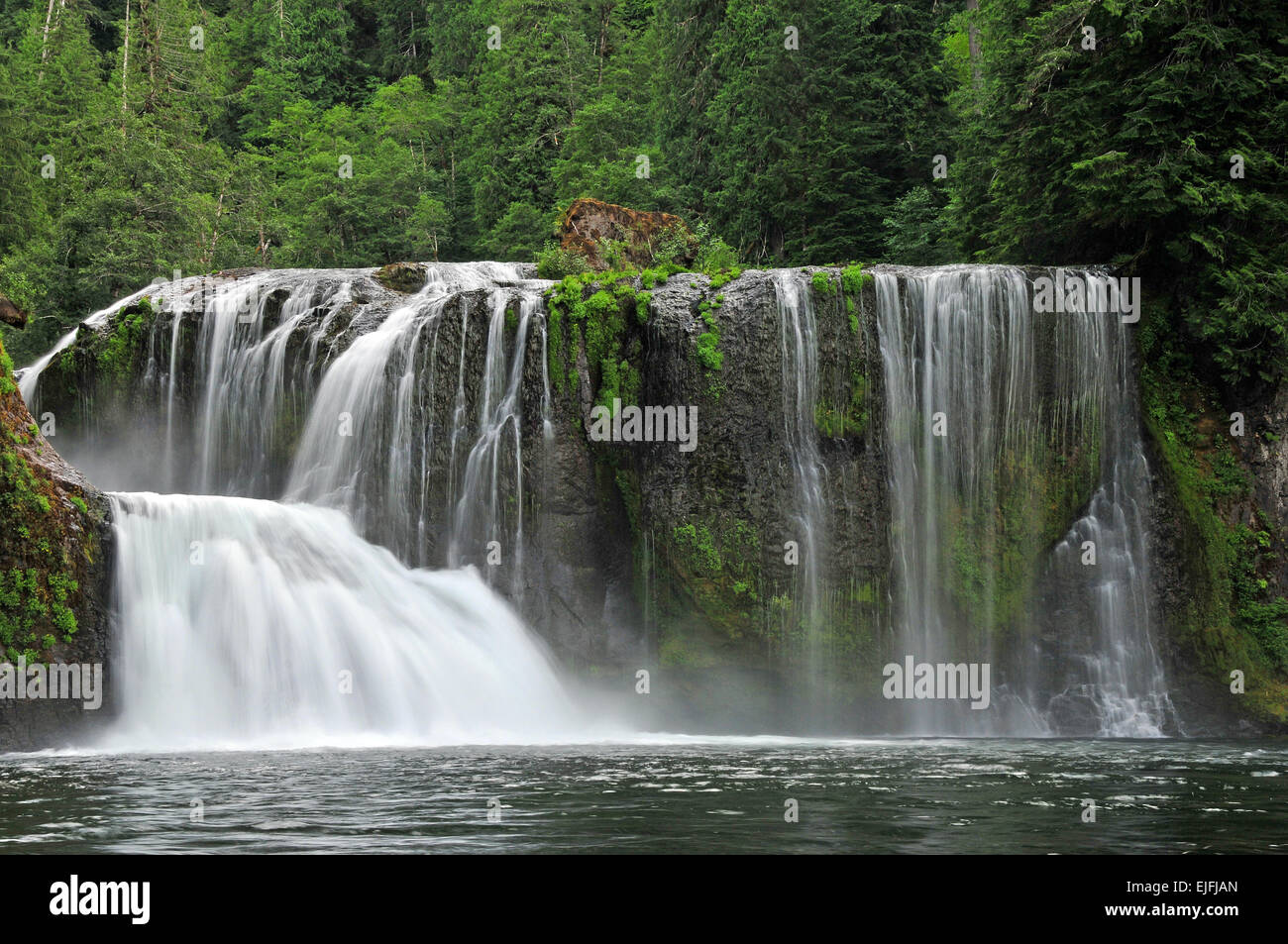 Upper Lewis Falls in Southeastern Washington State, summer of 2011 ...