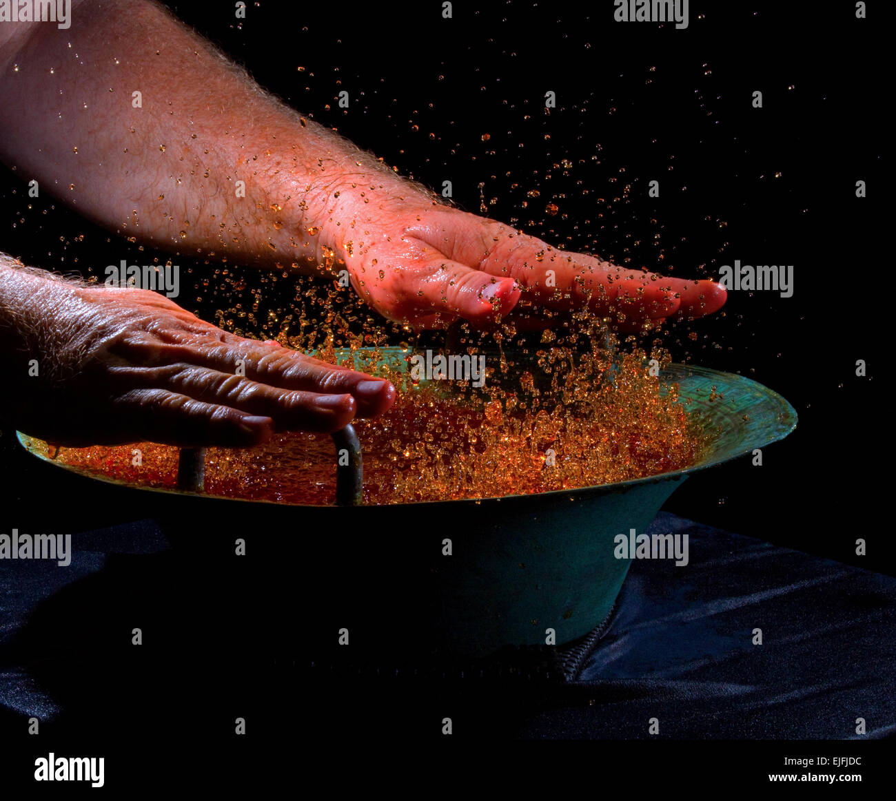 A spouting bowl in action Stock Photo - Alamy