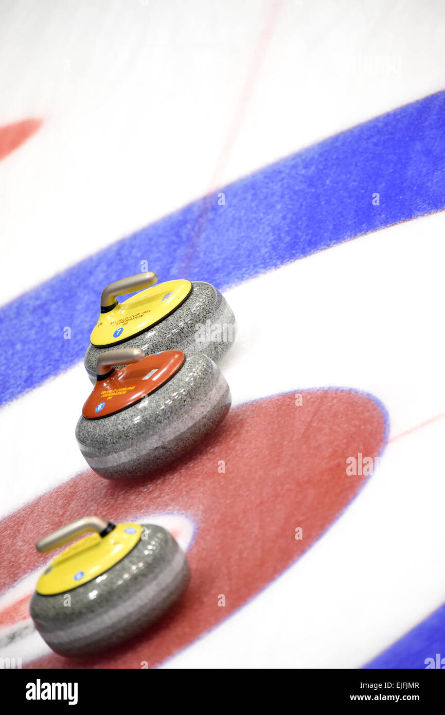 Sapporo, Hokkaido, Japan. 19th Mar, 2015. Stones Curling : World Women ...