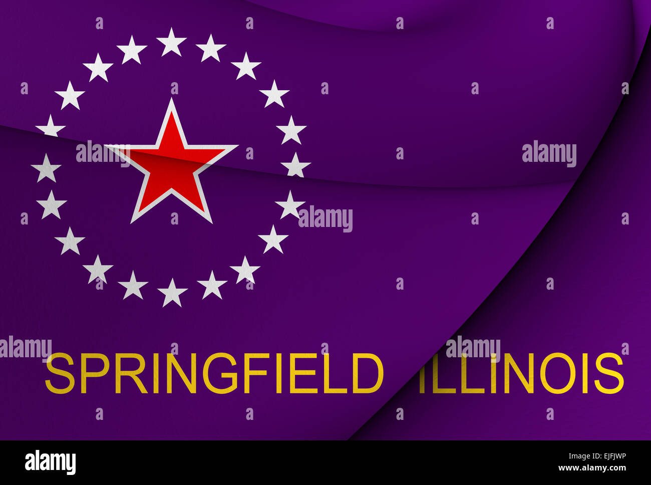 Flag of Springfield, USA. Close Up Stock Photo - Alamy