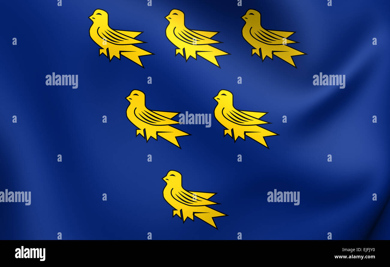Flag of Sussex. Close Up Stock Photo - Alamy