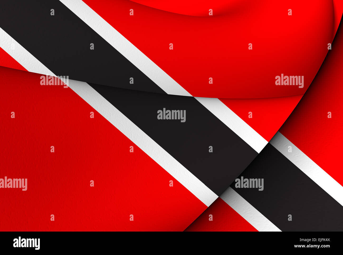 Flag of Trinidad and Tobago. Close Up Stock Photo - Alamy
