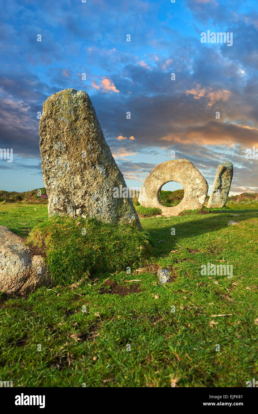 Mên-an-Tol , Men an Toll locally or the Crick Stone, late Neolithic ...