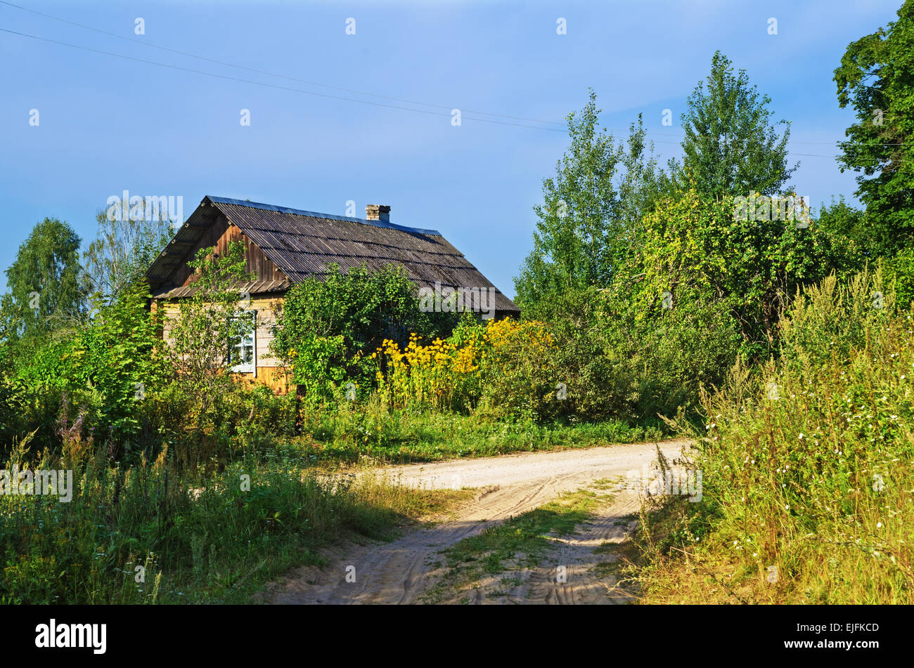 Rural landscape - road linking Stock Photo - Alamy