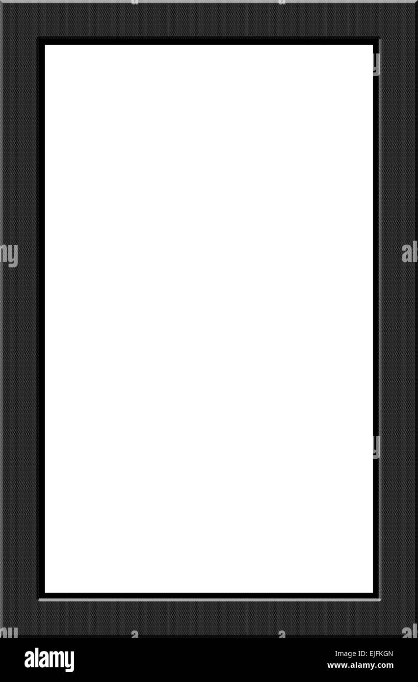 Metal textured photo frame with shadow and white space for text or ...