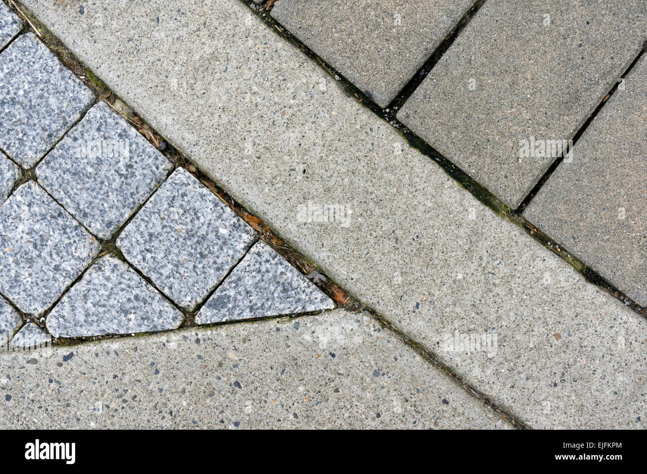 Paving stones of various geometric shapes Stock Photo - Alamy