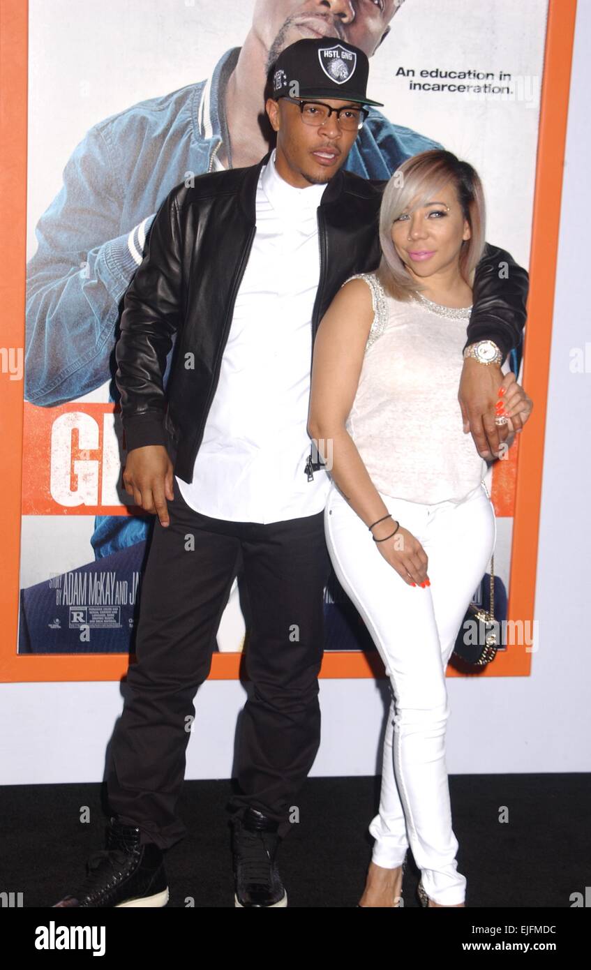 Hollywood, California, USA. 25th Mar, 2015. T.I. & Wife attend the ...