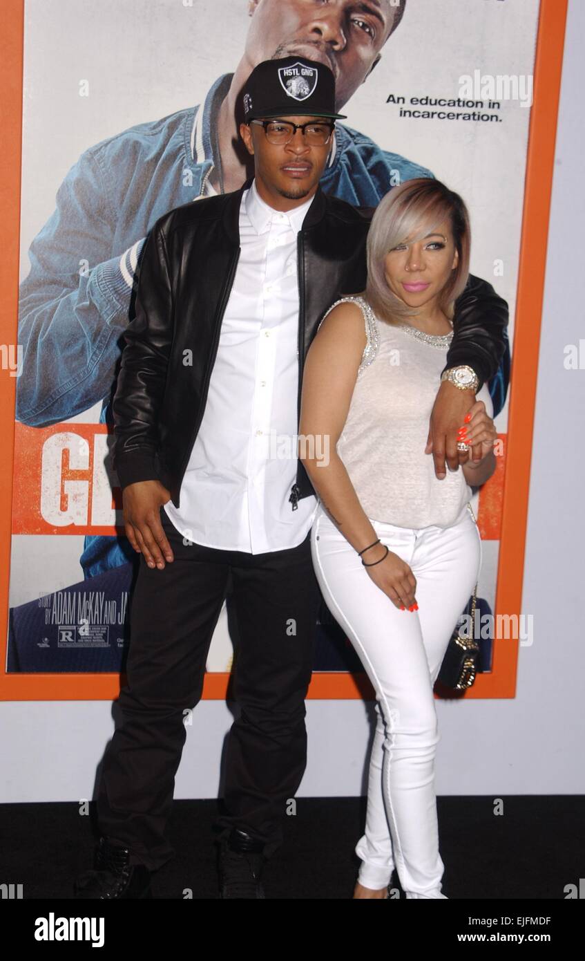 Hollywood, California, USA. 25th Mar, 2015. T.I. & Wife attend the ...