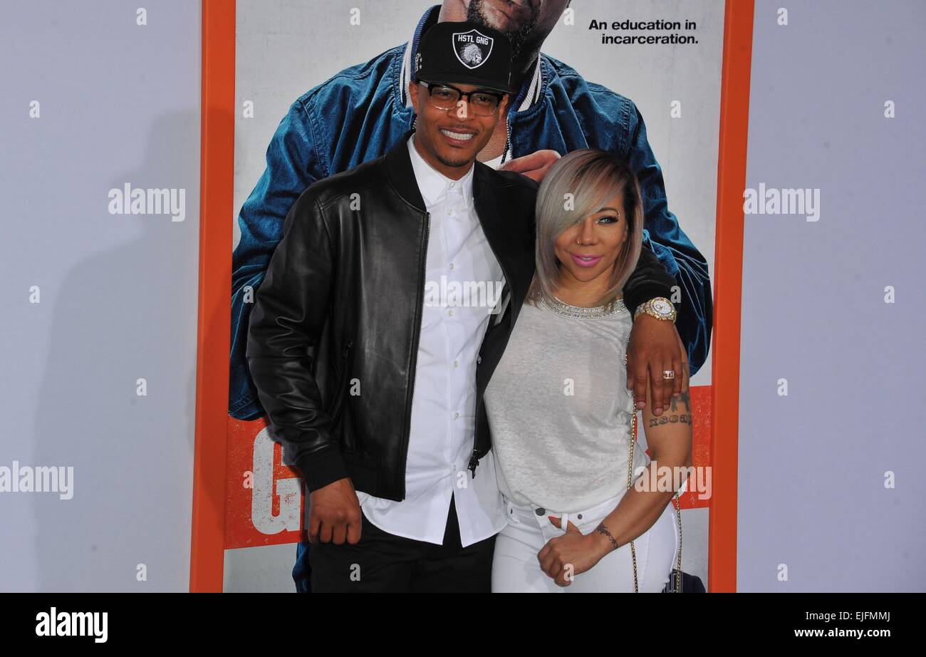 Los Angeles, CA, USA. 25th Mar, 2015. Tip "TI" Harris, Tiny at arrivals ...