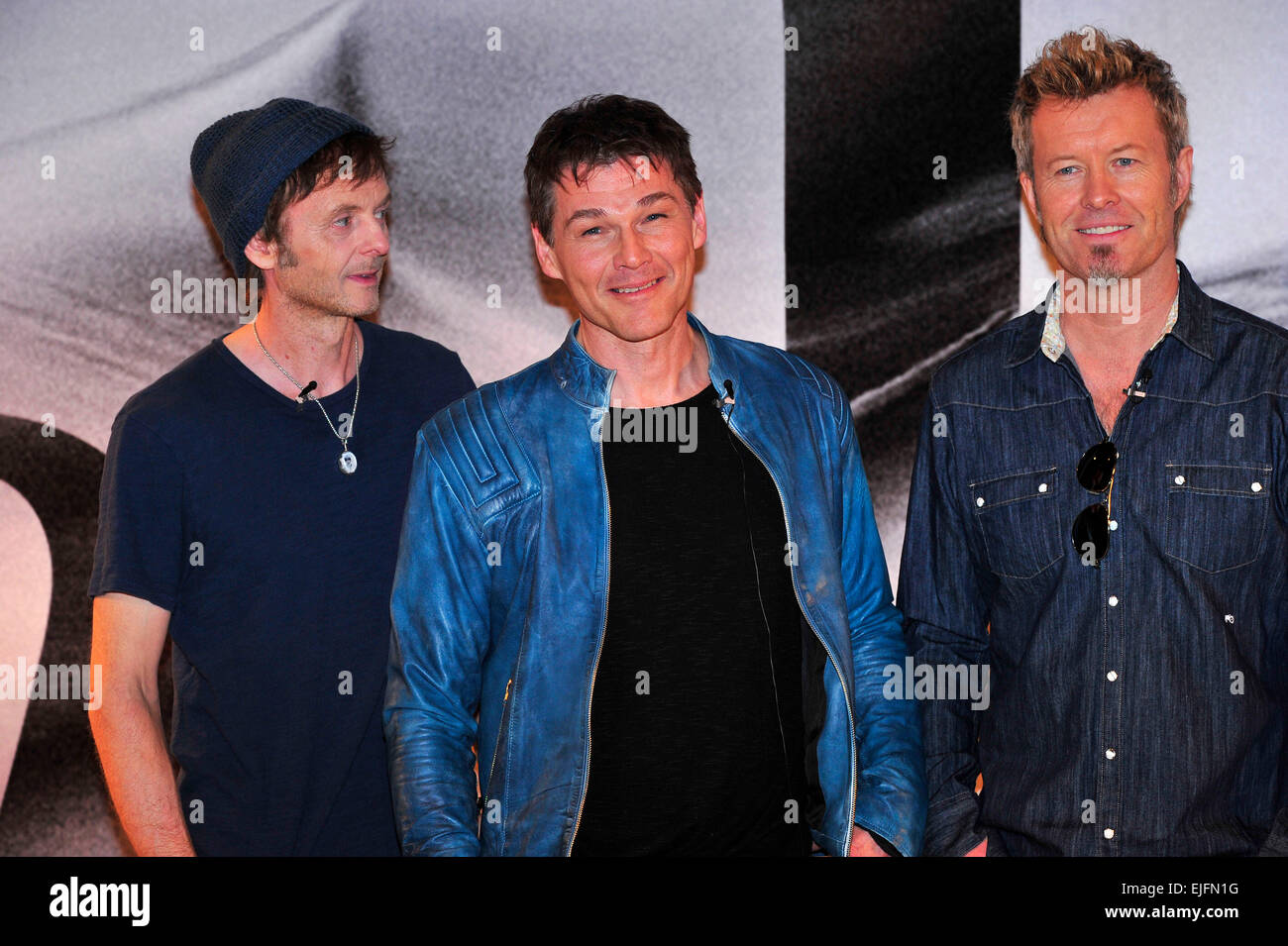 Berlin, Germany. 25th March, 2015. Members of the Norwegian pop band A ...