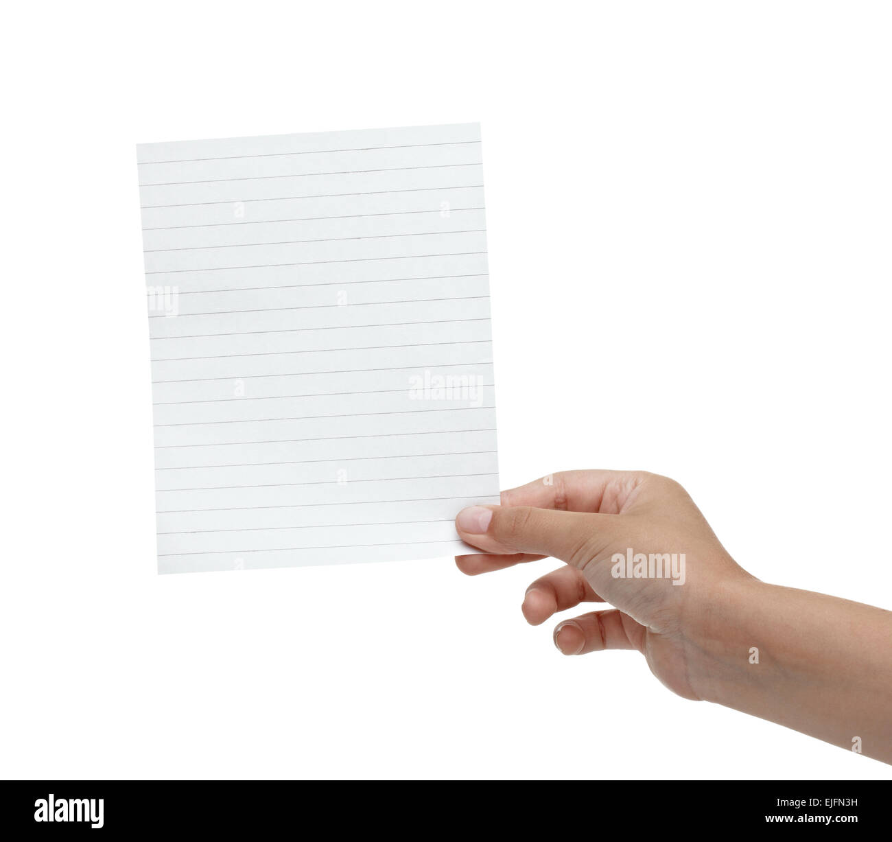 Hand holding piece torn paper hi-res stock photography and images - Alamy