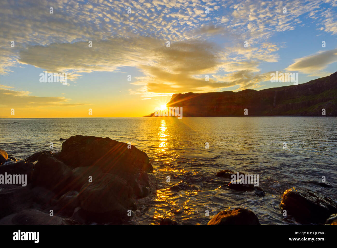 A beautiful sunset on the Isle of Skye in Scotland Stock Photo - Alamy
