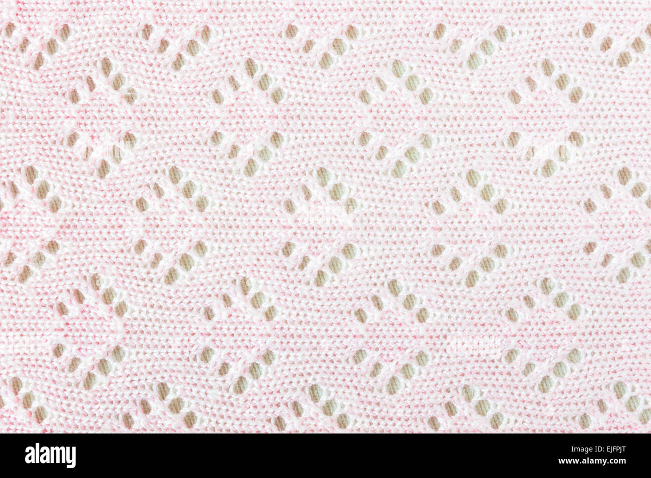 Pink crochet weft texture background. Vintage pattern style for love or ...