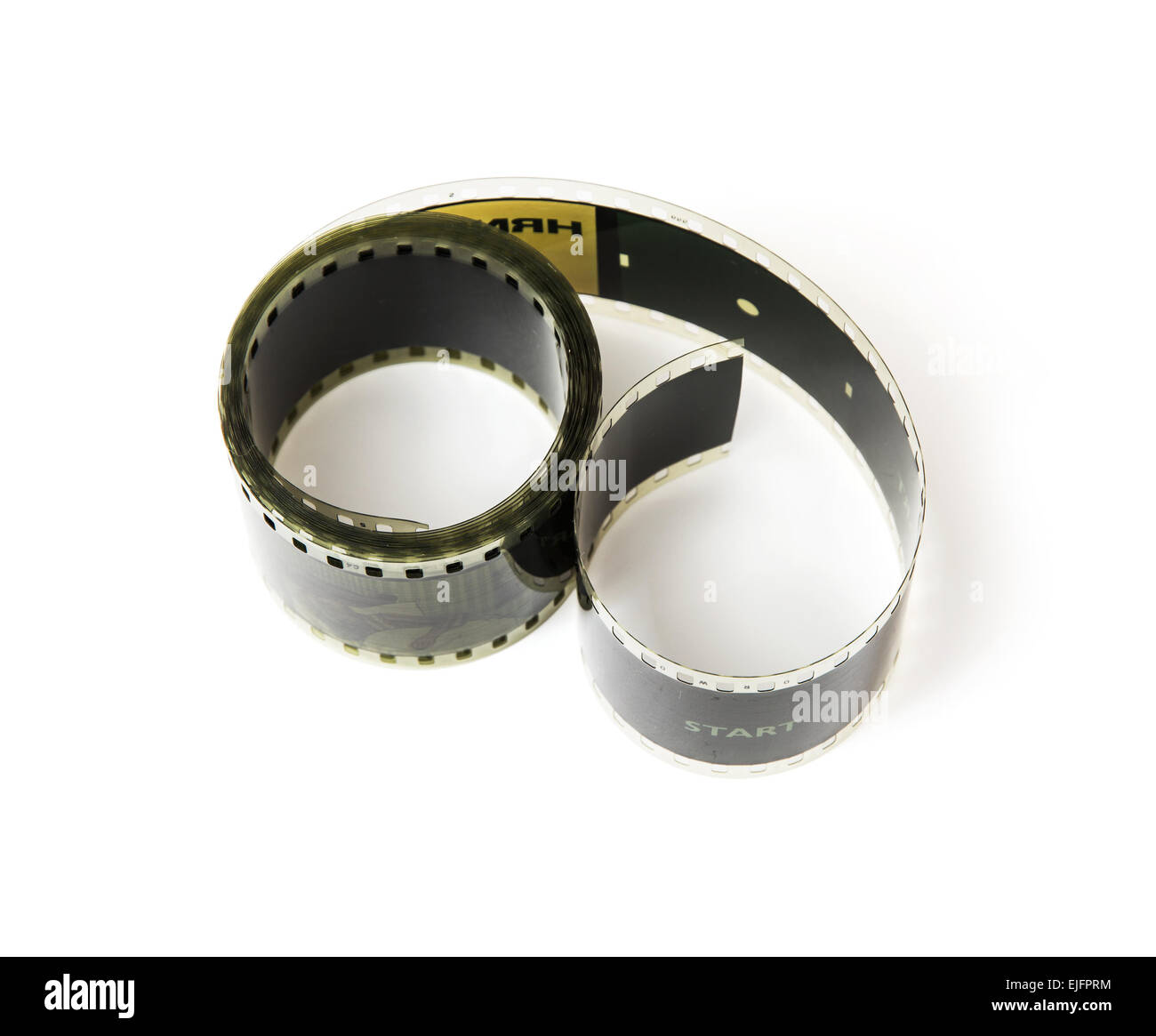 8mm film tape on the white background. Cinema theme Stock Photo - Alamy