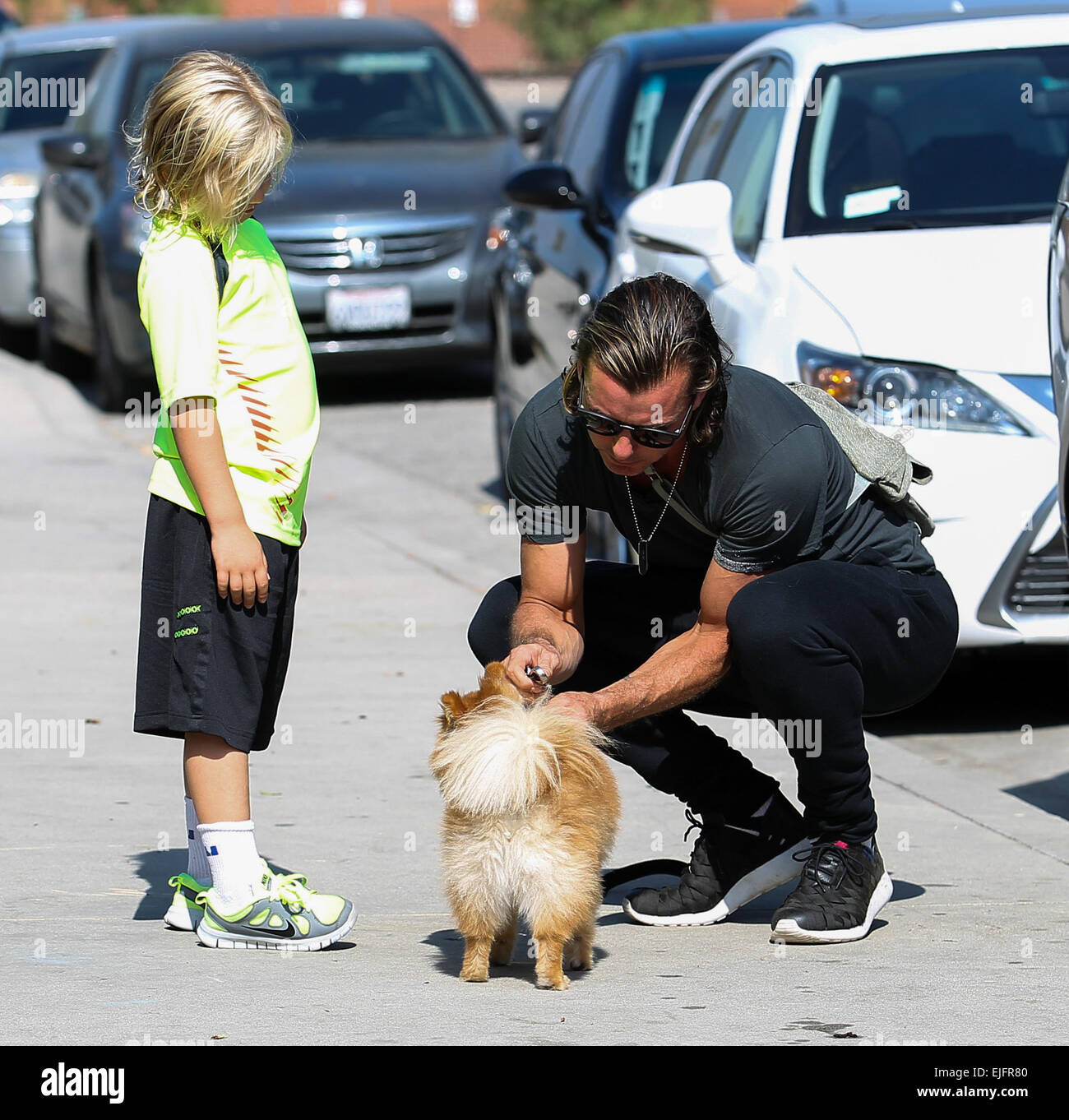 Gavin Rossdale takes his son Zuma to see Gwen Stefani film a music ...