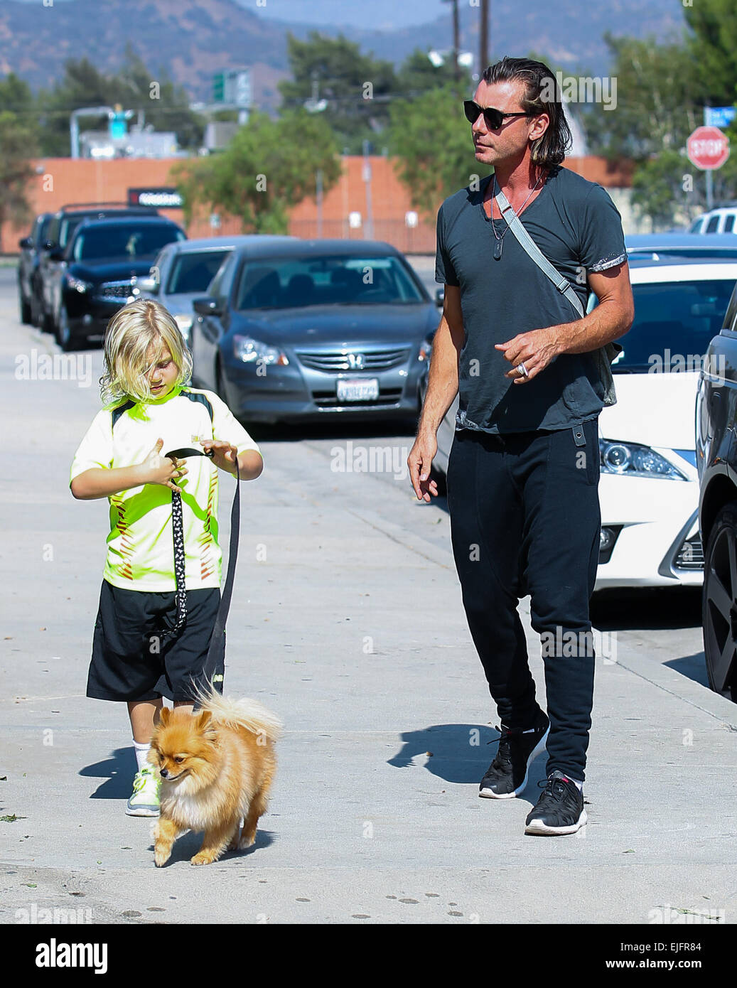 Gavin Rossdale takes his son Zuma to see Gwen Stefani film a music ...
