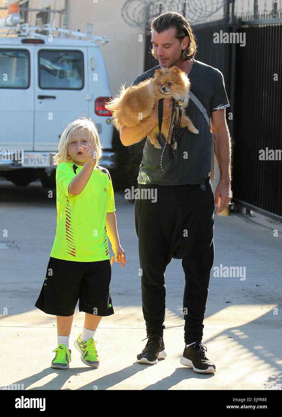 Gavin Rossdale takes his son Zuma to see Gwen Stefani film a music ...