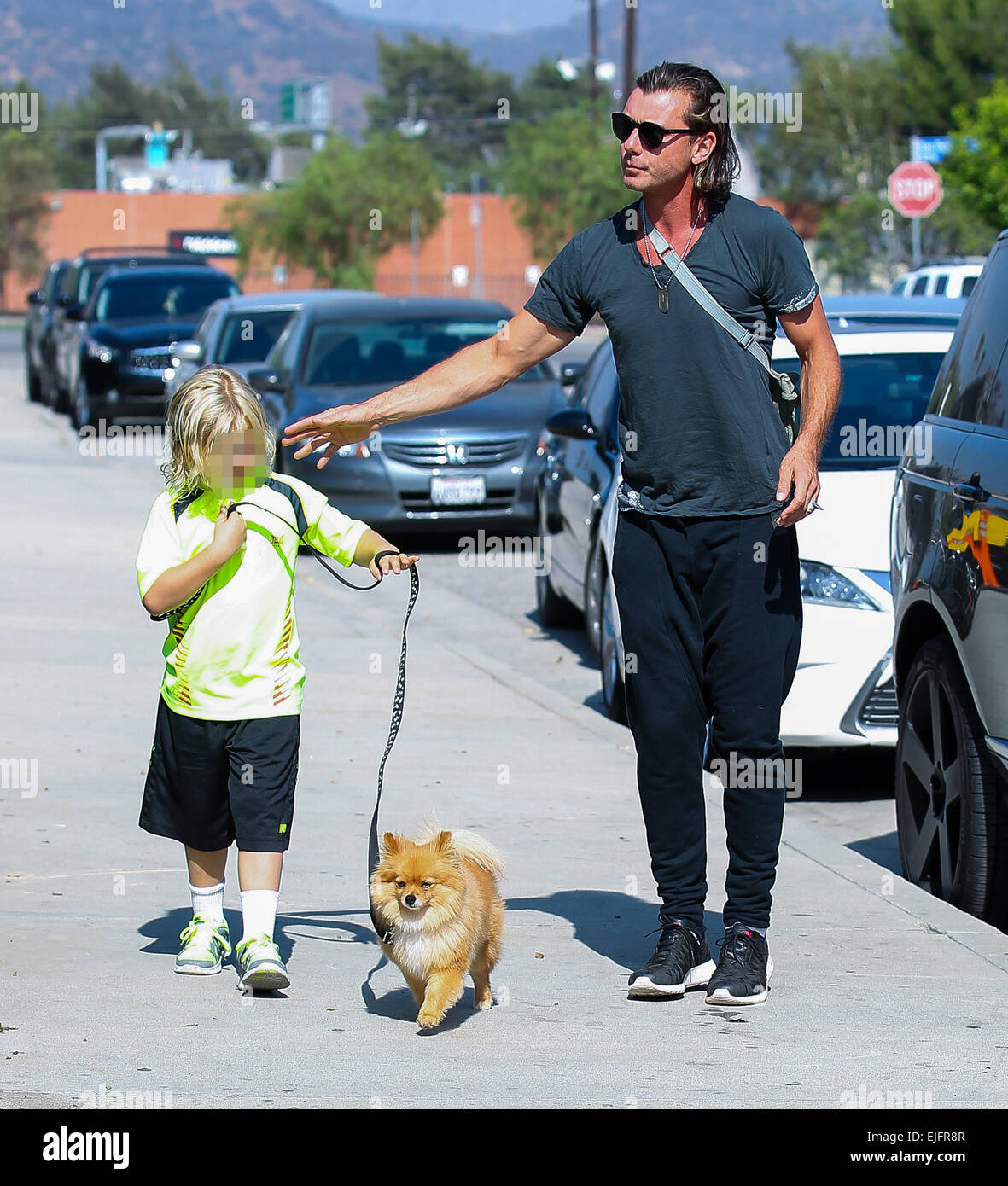 Gavin Rossdale takes his son Zuma to see Gwen Stefani film a music ...