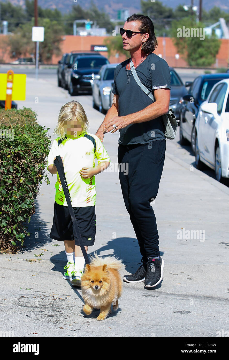 Gavin Rossdale takes his son Zuma to see Gwen Stefani film a music ...