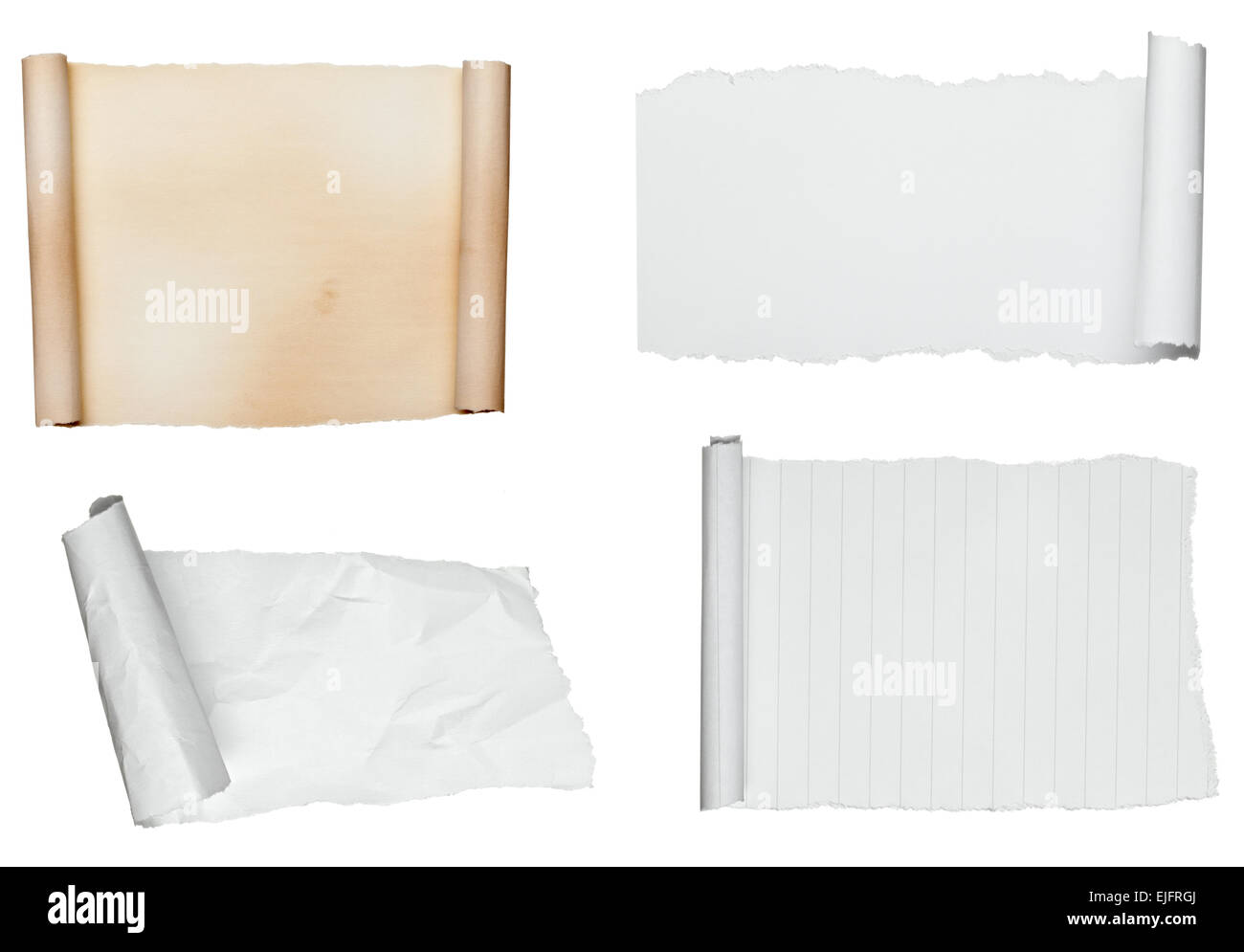 Antique paper roll Cut Out Stock Images & Pictures - Alamy