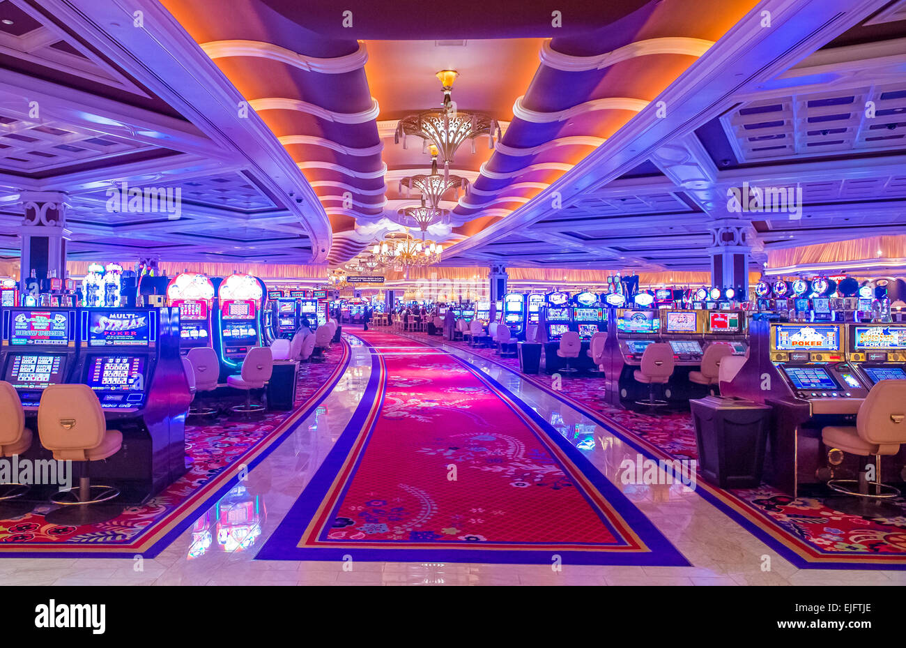 The interior of Wynn Hotel and casino in Las Vegas Stock Photo - Alamy