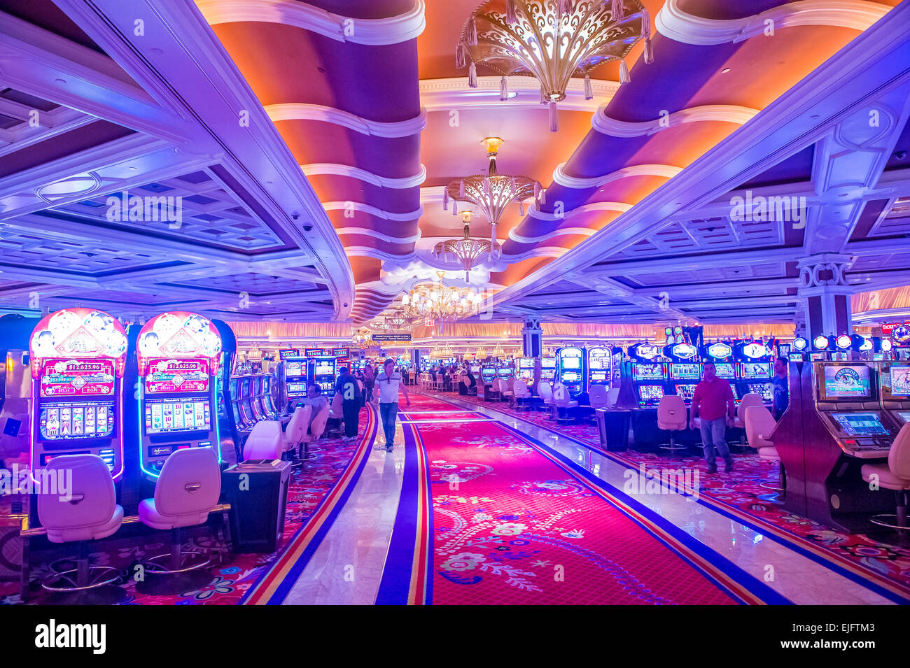 The interior of Wynn Hotel and casino in Las Vegas Stock Photo - Alamy