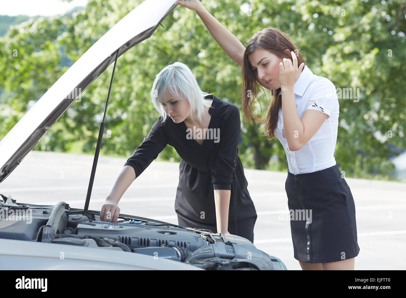 car broke down Stock Photo - Alamy