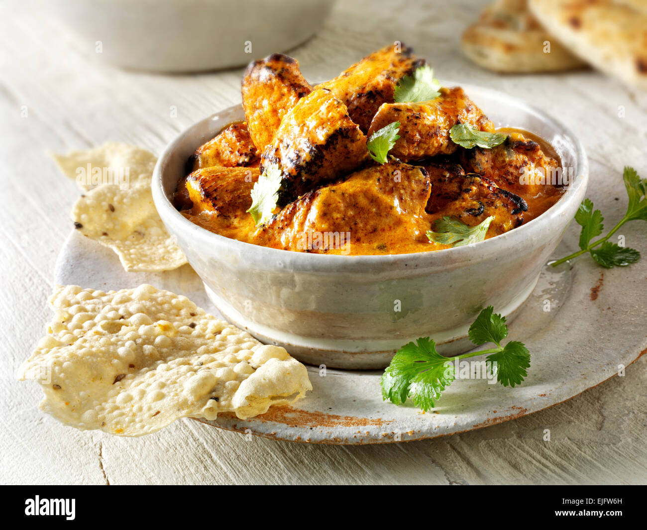Chicken Madras with Pilau rice Stock Photo - Alamy