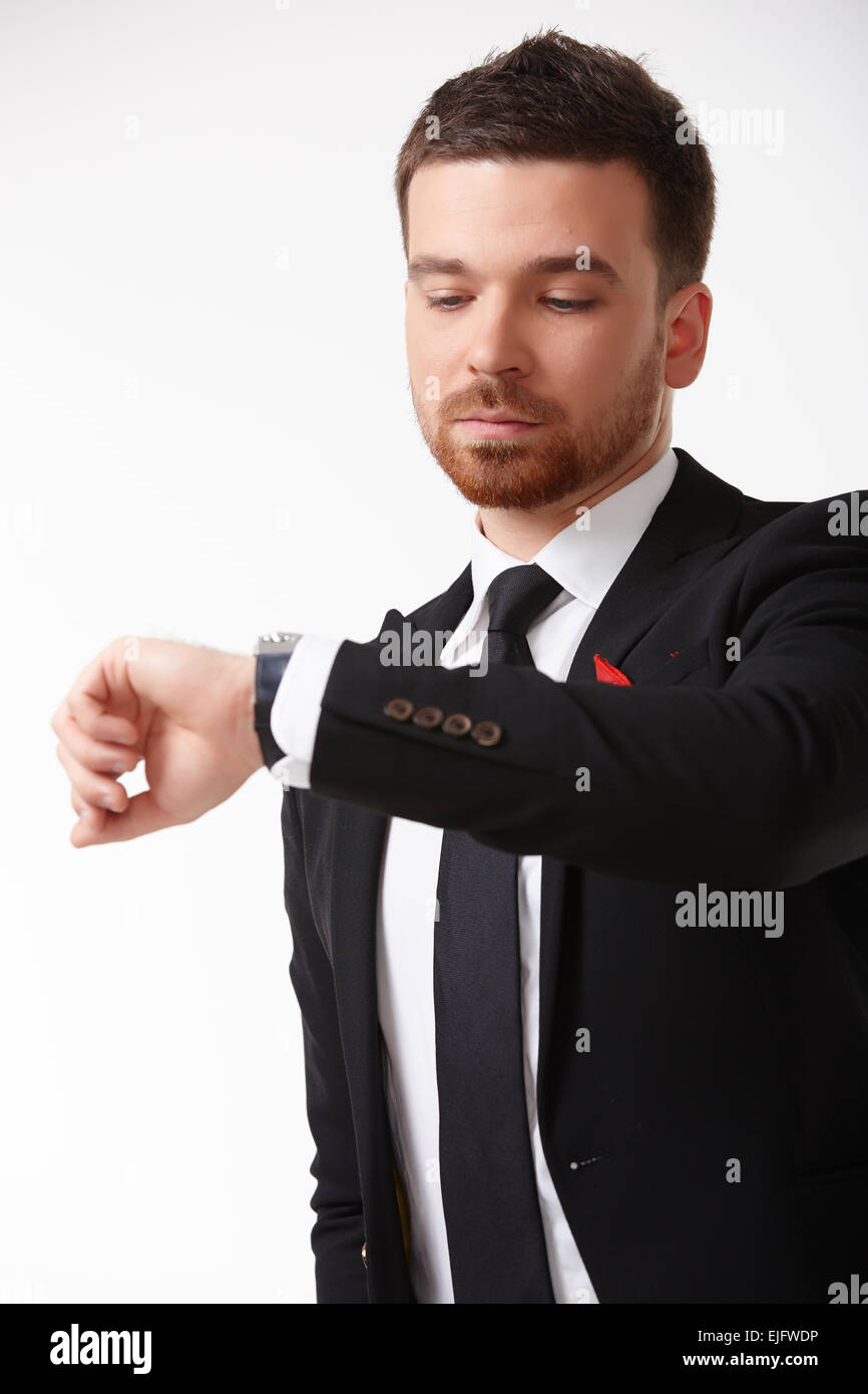 Businessman in suit looking at hi-res stock photography and images - Alamy