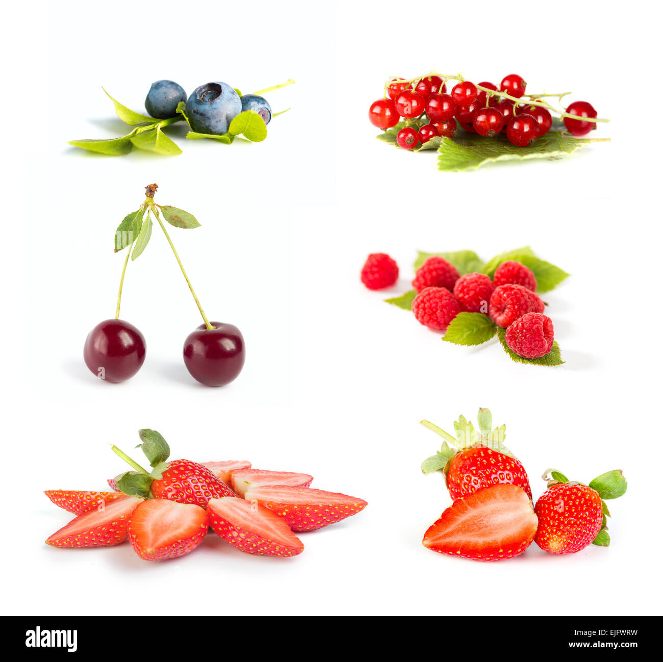 Blueberry, raspberry, current, strawberry, cherry Stock Photo - Alamy