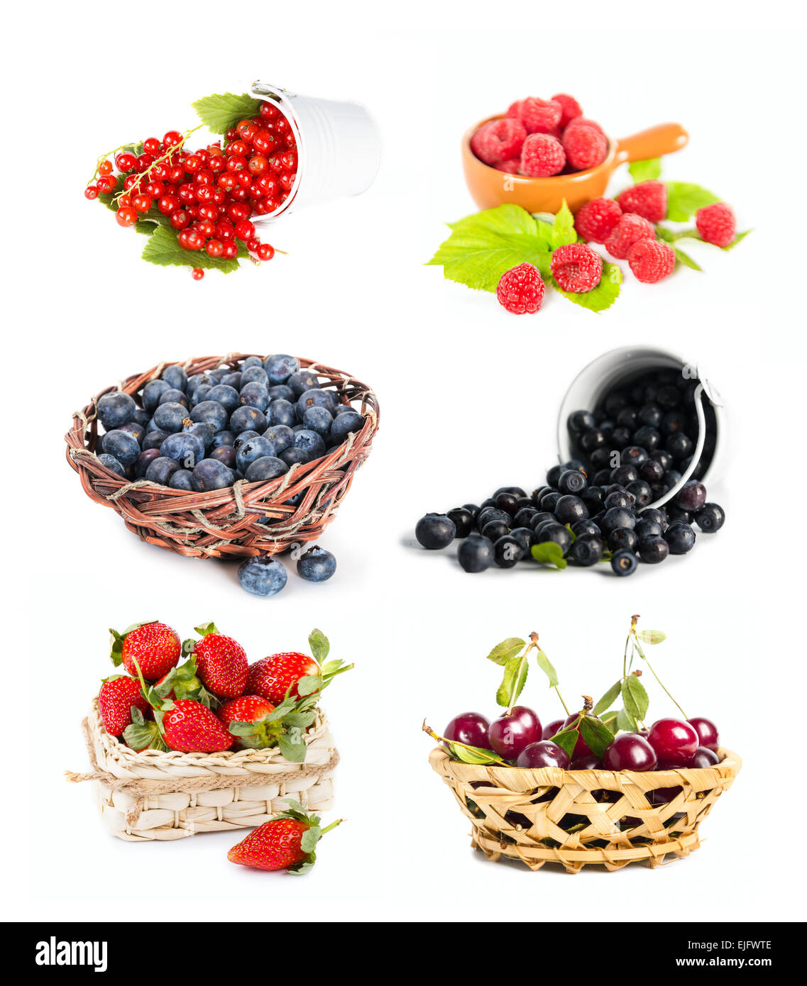 Blueberry, raspberry, current, strawberry, cherry Stock Photo - Alamy