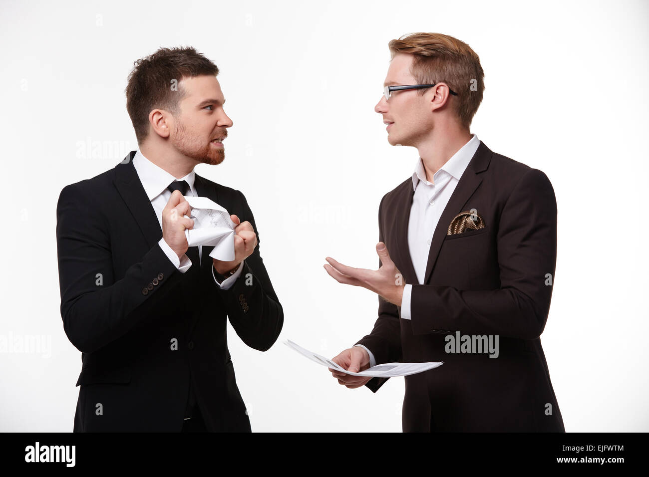 two businessmen arguing Stock Photo - Alamy