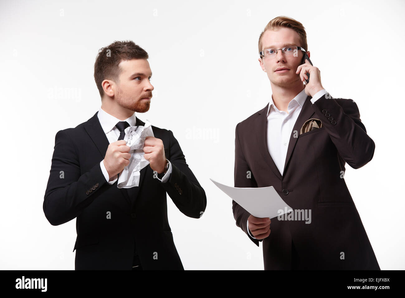 two businessmen arguing Stock Photo - Alamy