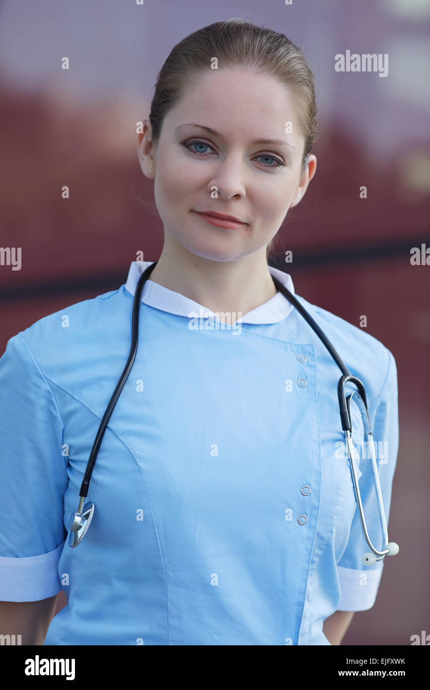 woman in medical clothing Stock Photo - Alamy