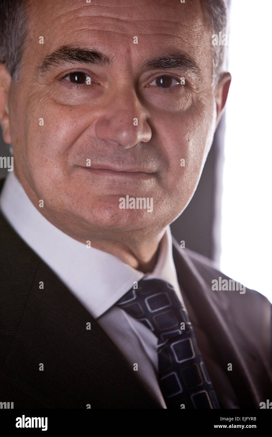 old involved business man thinking and active Stock Photo - Alamy