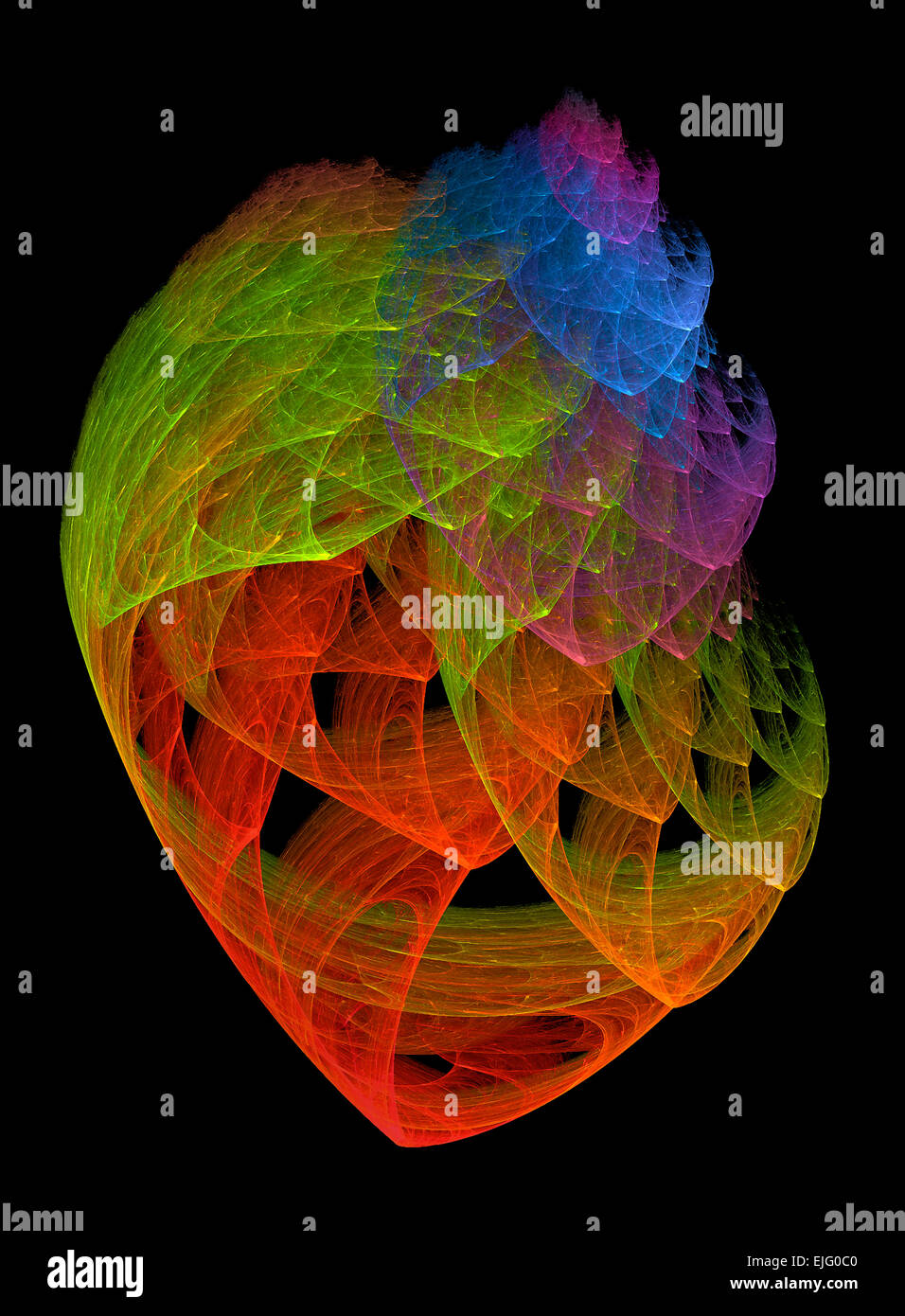 Fractals heart hi-res stock photography and images - Alamy