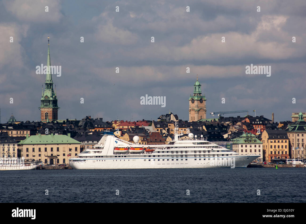 Cruise Ship docked in Stockholm, Sweden Stock Photo - Alamy